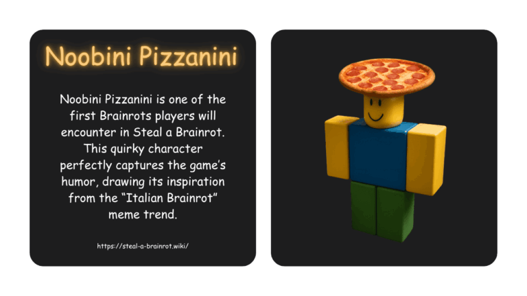 Noobini Pizzanini - Steal A Brainrot Wiki