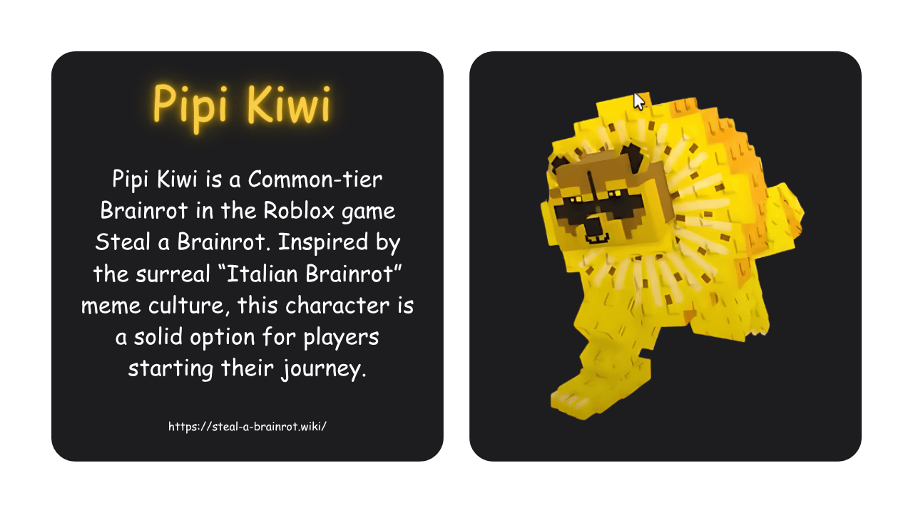 Pipi Kiwi - Steal A Brainrot Wiki