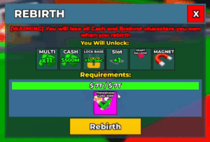 Rebirth System - Steal A Brainrot Wiki