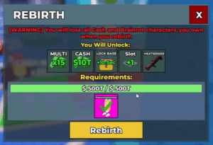 Rebirth System - Steal A Brainrot Wiki