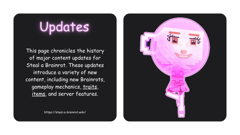 Updates - Steal A Brainrot Wiki
