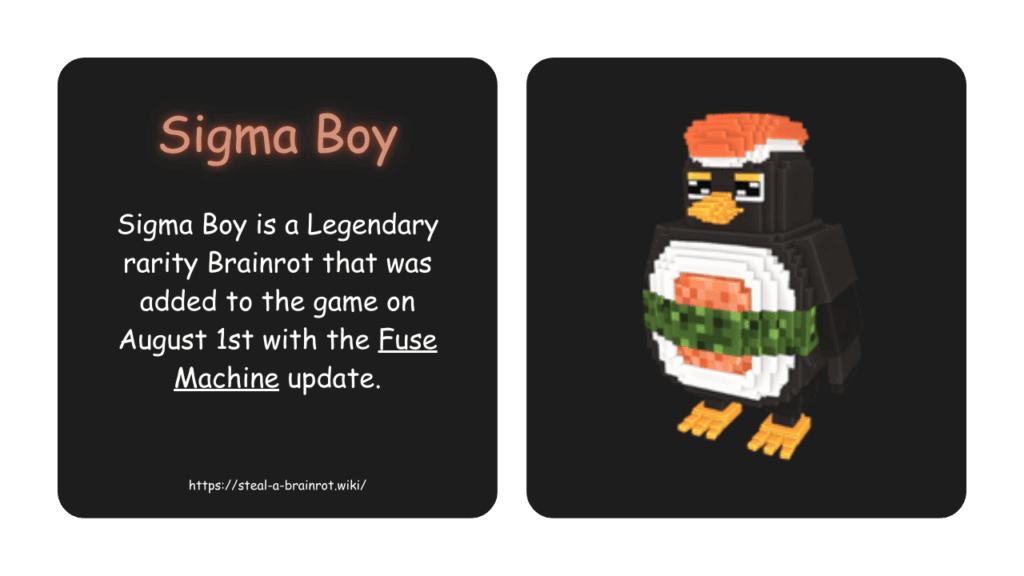 Sigma Boy - Steal A Brainrot Wiki