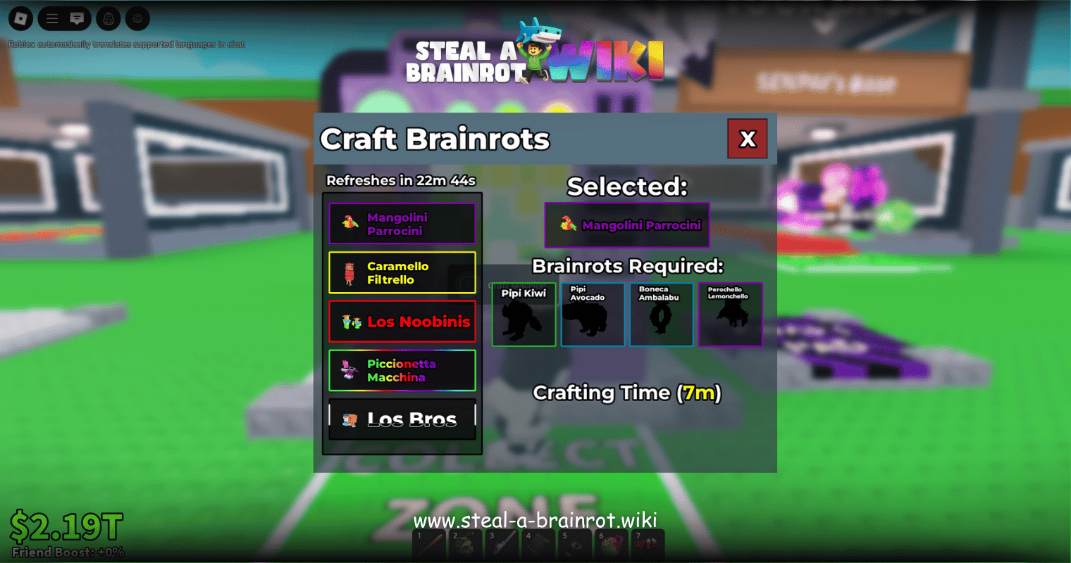 Steal A Brainrot Craft Machine - Steal A Brainrot Wiki